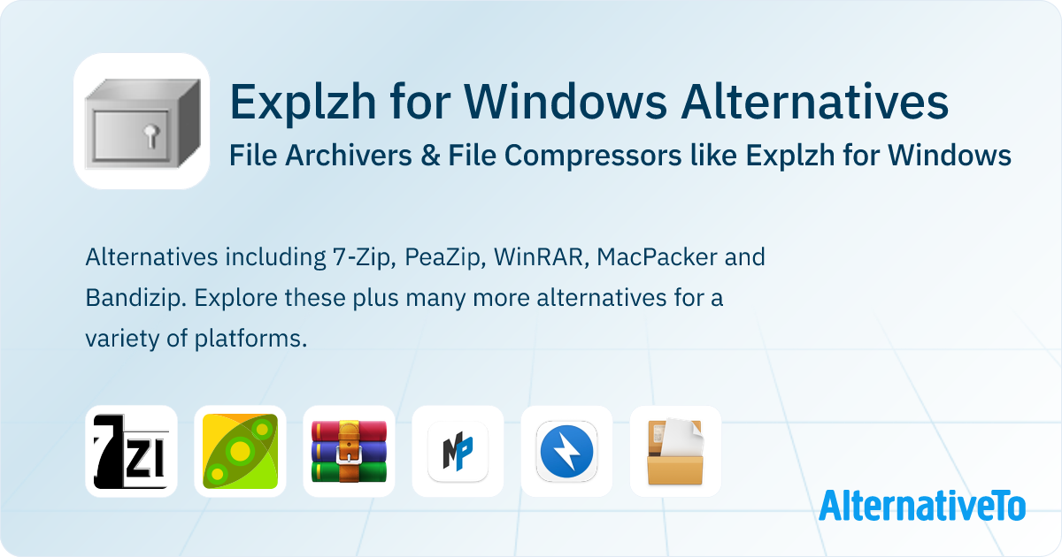 Explzh for Windows Alternatives: Top 12 File Archivers | AlternativeTo