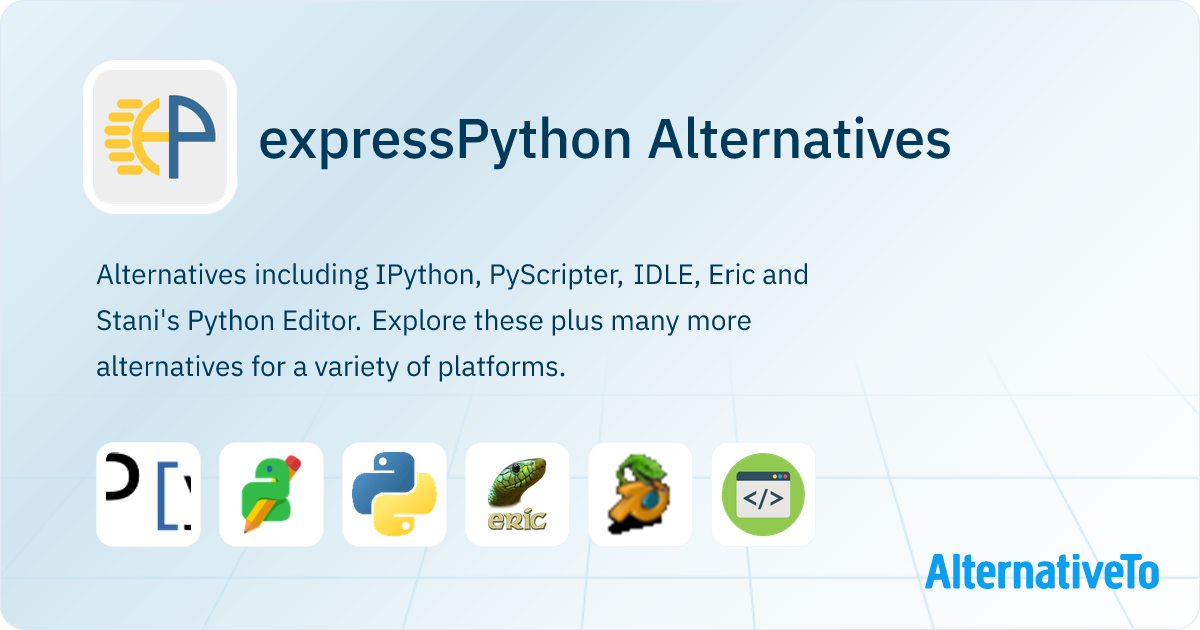 expressPython Alternatives - Explore Similar Software | AlternativeTo