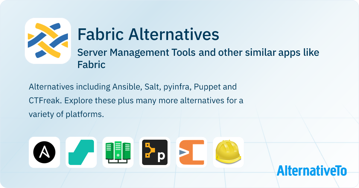 Fabric Alternatives: Top 12 Server Management Tools & Similar Apps ...