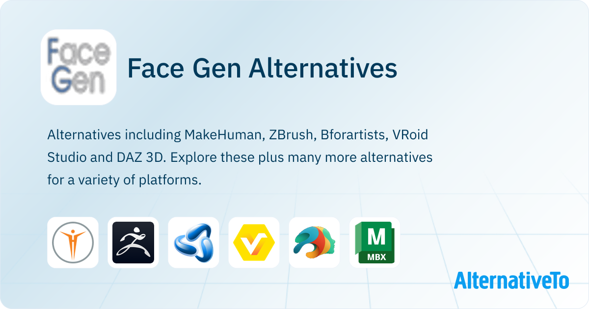 Face Gen Alternatives - Explore Similar Software | AlternativeTo