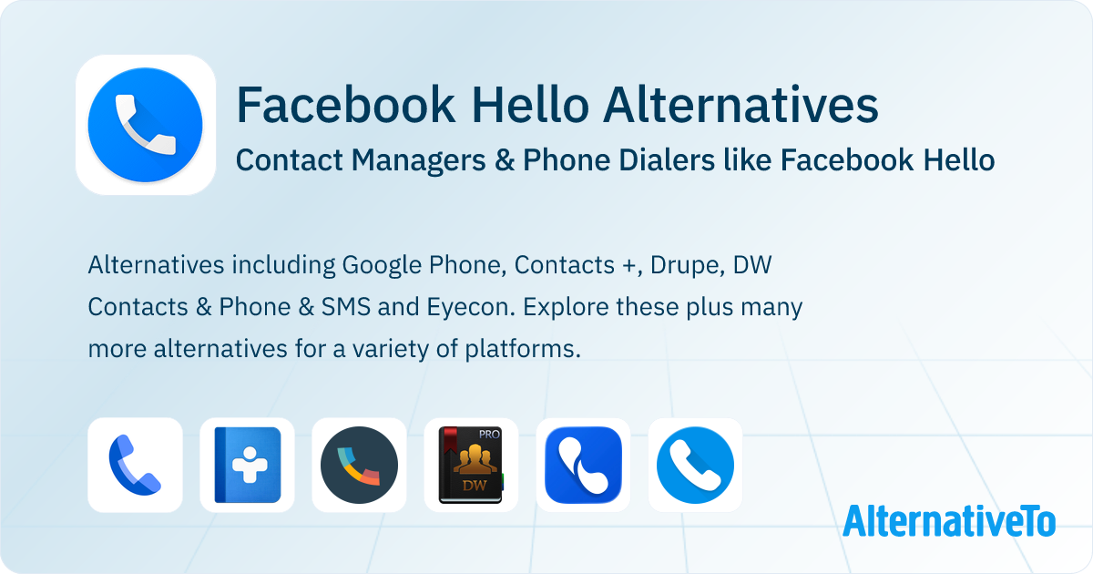 Facebook Hello Alternatives: Top 6 Contact Managers | AlternativeTo