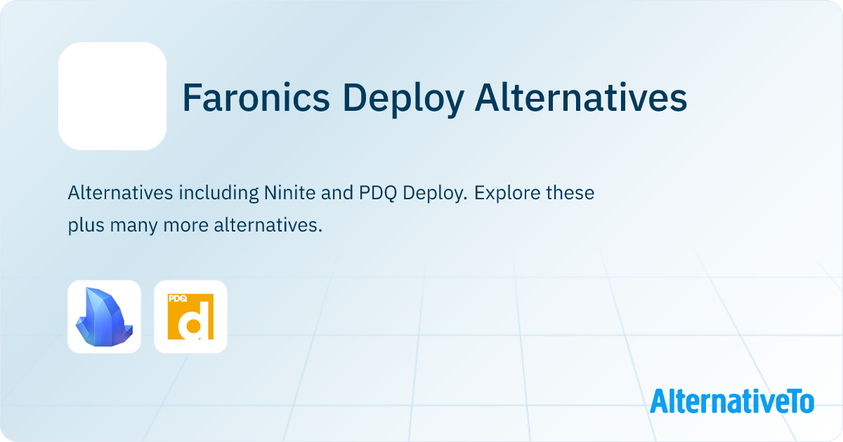 Faronics Deploy Alternatives - Explore Similar Apps & Services ...
