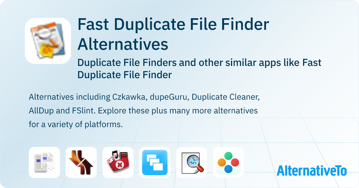 Fast Duplicate File Finder Alternatives: Top 12 Duplicate File Finders ...