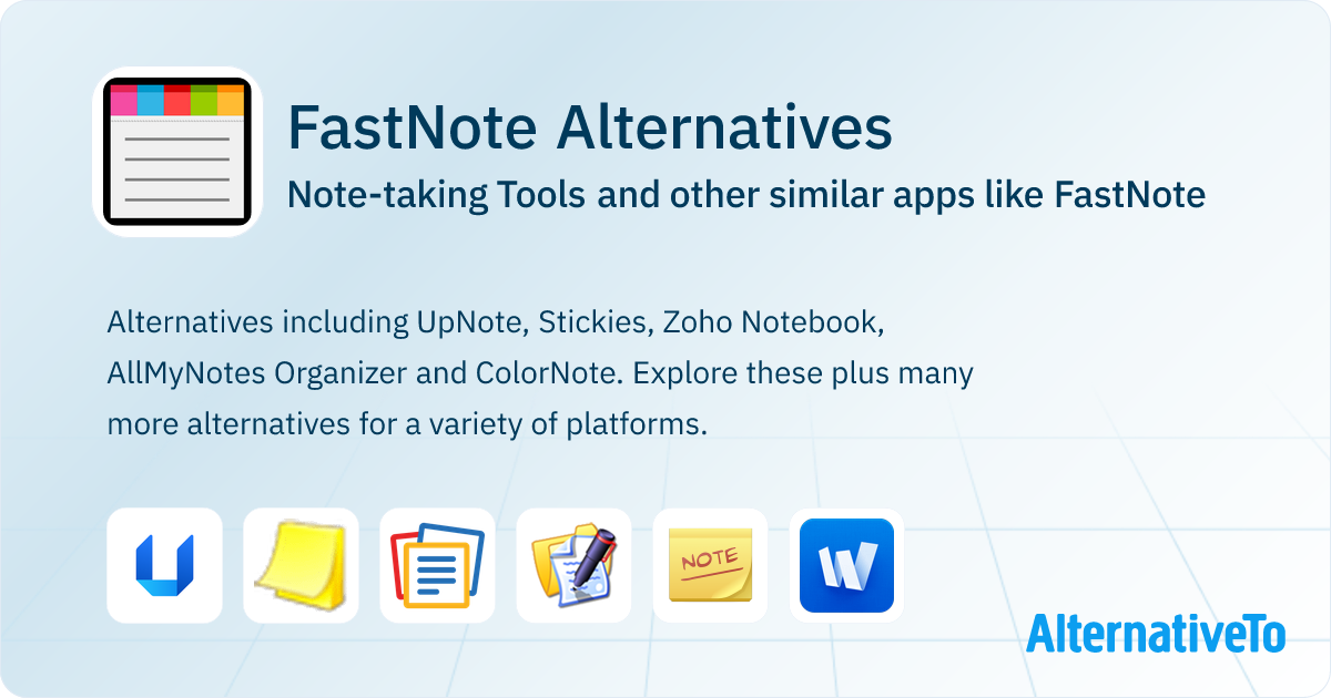 FastNote Alternatives: Top 23 Note-taking Tools & Similar Apps ...