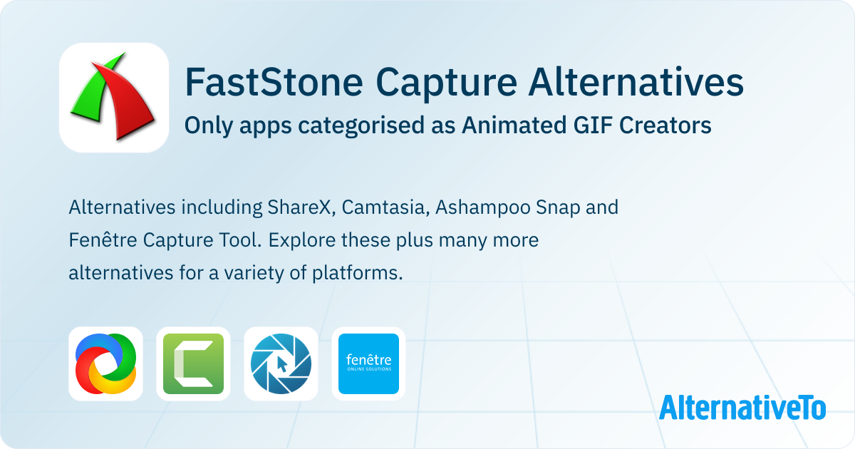 FastStone Capture Alternatives: Top 4 Animated GIF Creators | AlternativeTo