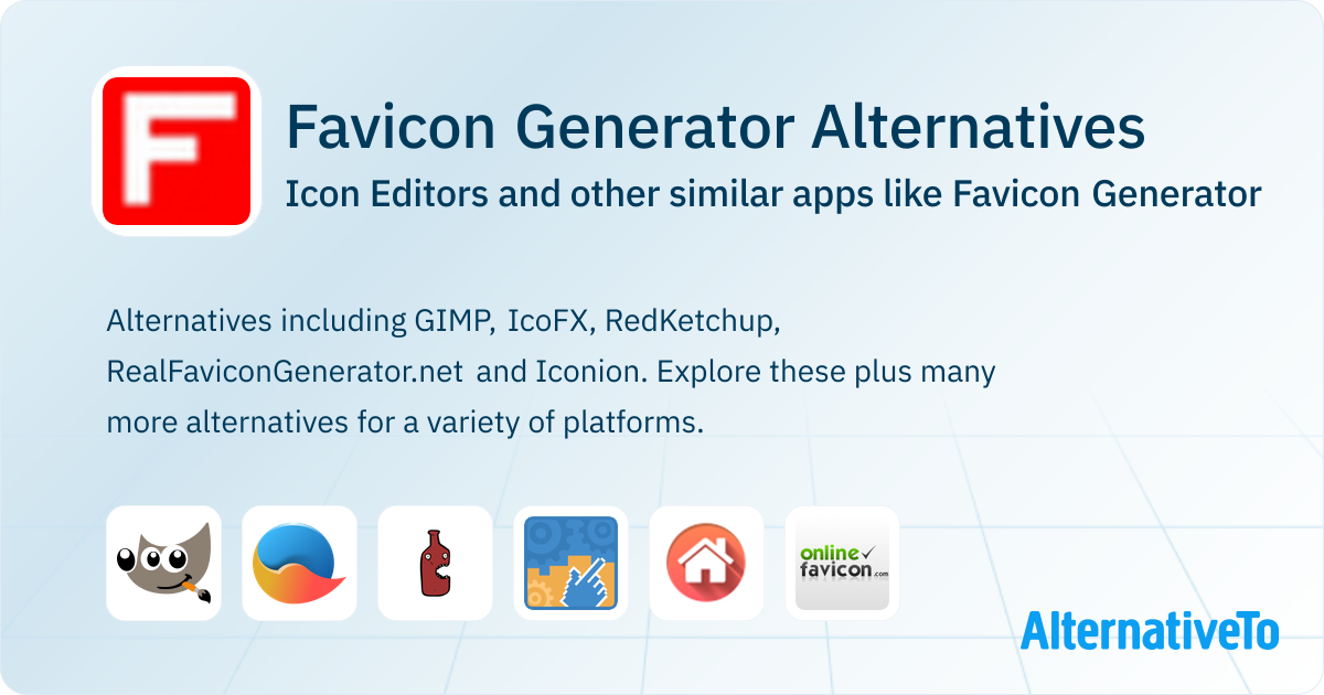 Favicon Generator Alternatives: Top 24 Icon Editors & Similar Websites ...