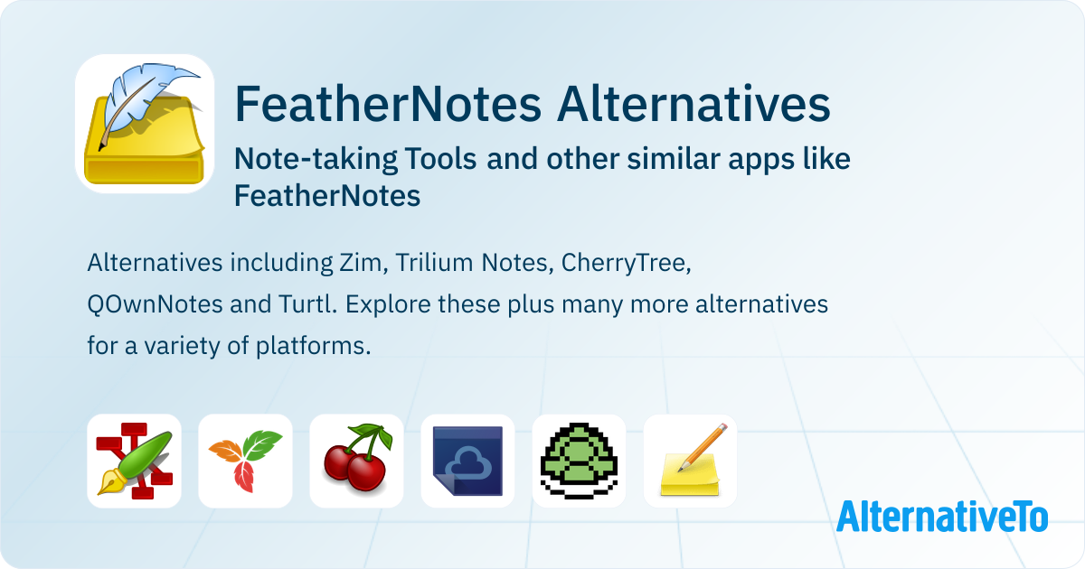 FeatherNotes Alternatives: Top 9 Note-taking Tools & Similar Apps ...