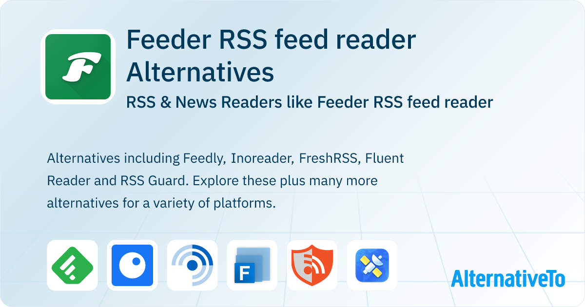 Feeder RSS feed reader Alternatives: Top 12 RSS Readers | AlternativeTo