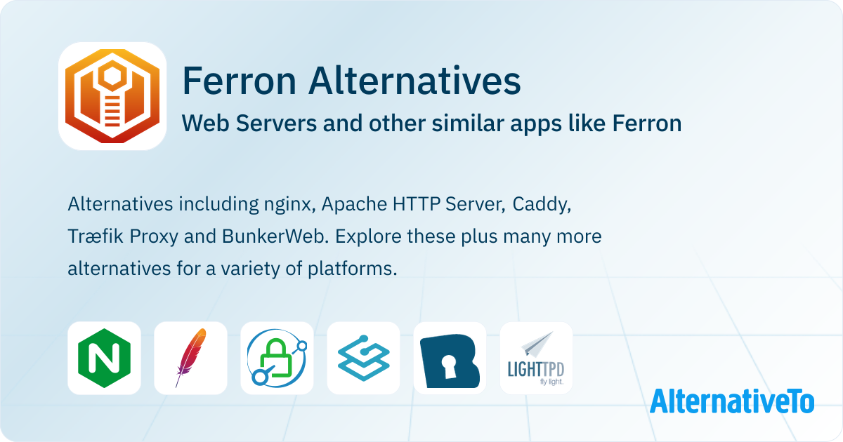 Ferron Alternatives: Top 12 Web Servers & Similar Apps | AlternativeTo