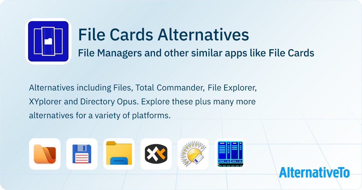 File Cards Alternatives: Top 19 File Managers & Similar Apps ...