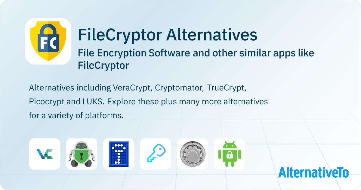 FileCryptor Alternatives: Top 12 File Encryption Software & Similar ...