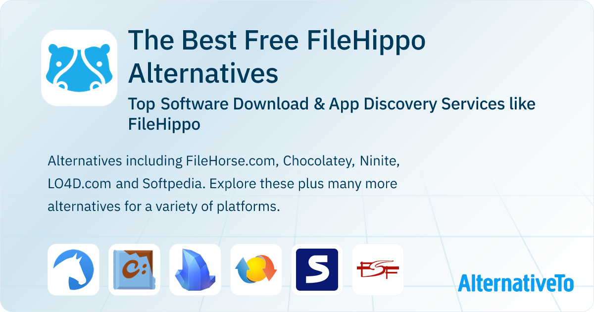 Free FileHippo Alternatives: Top 12 Software Download Services ...