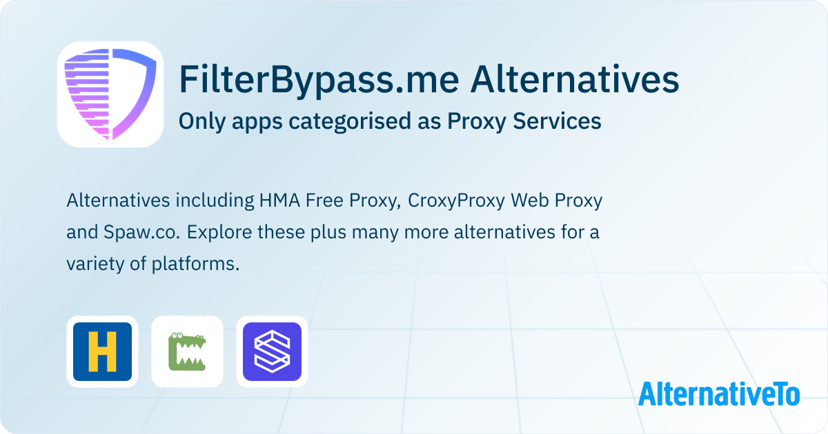 FilterBypass.me Alternatives: Top 3 Proxy Services | AlternativeTo