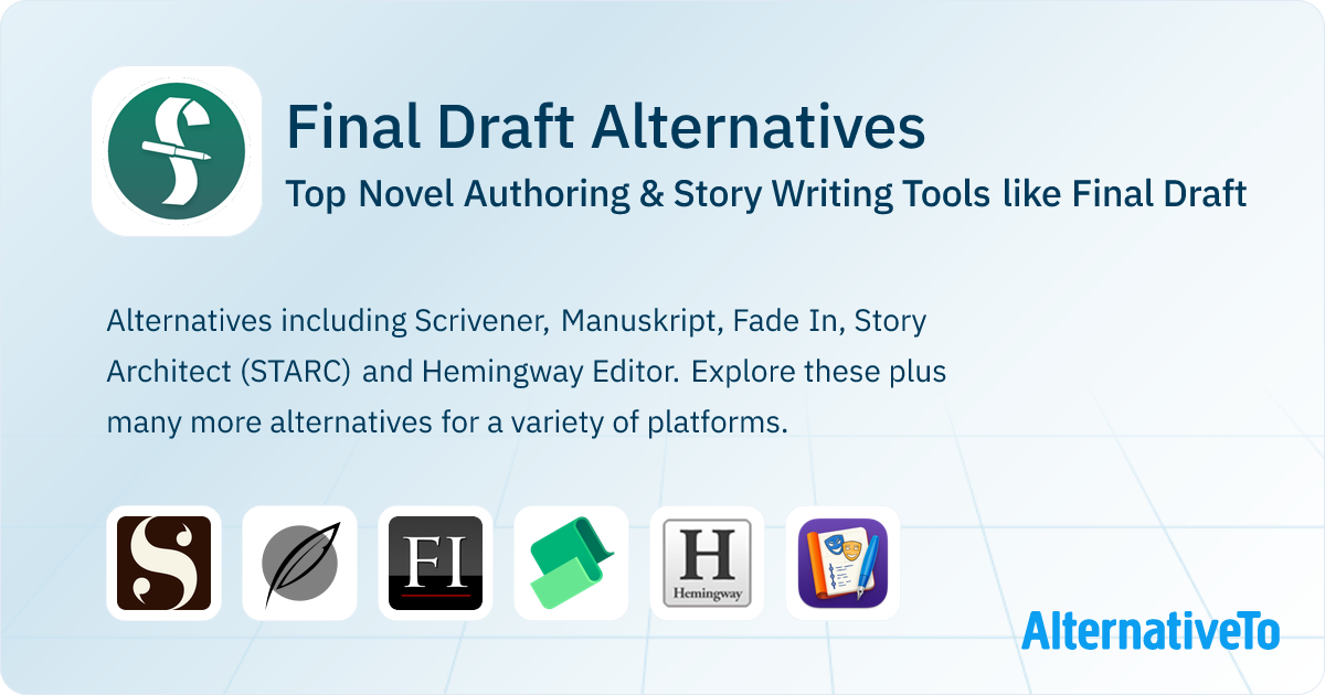 Great Final Draft Alternatives: Top Novel Authoring Tools in 2026 ...