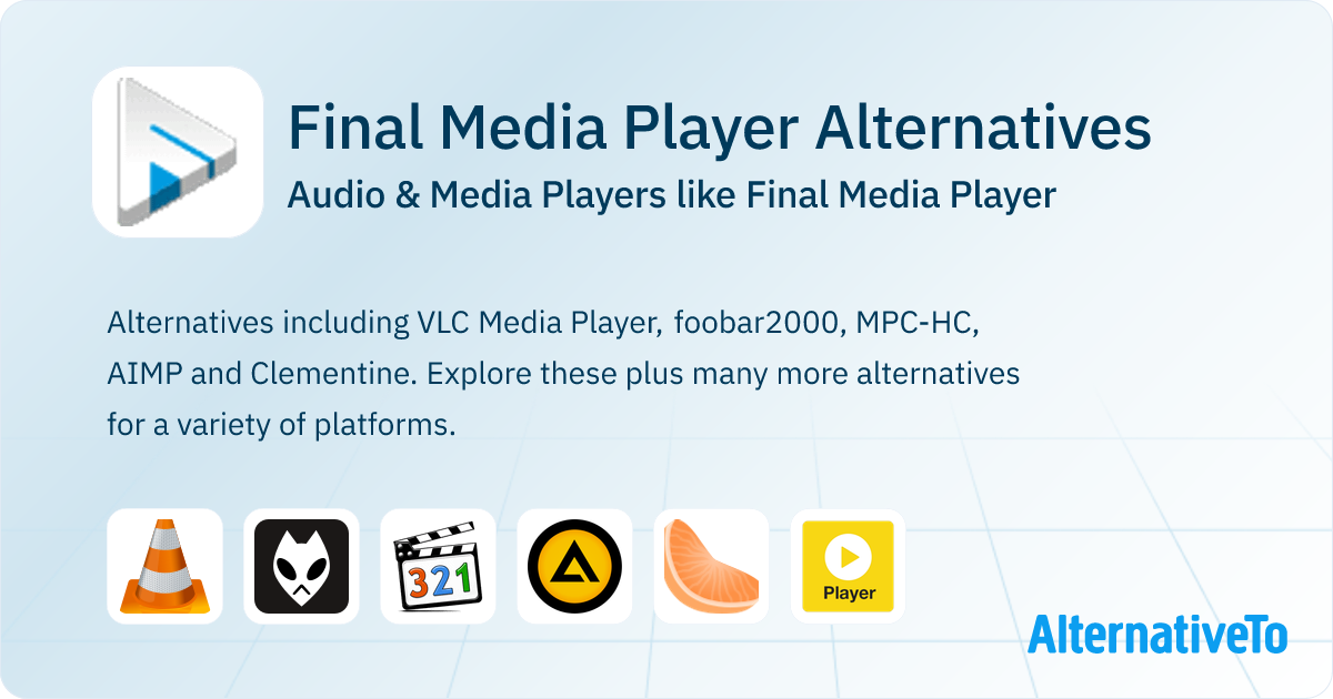 Final Media Player Alternatives: Top 12 Audio Players | AlternativeTo