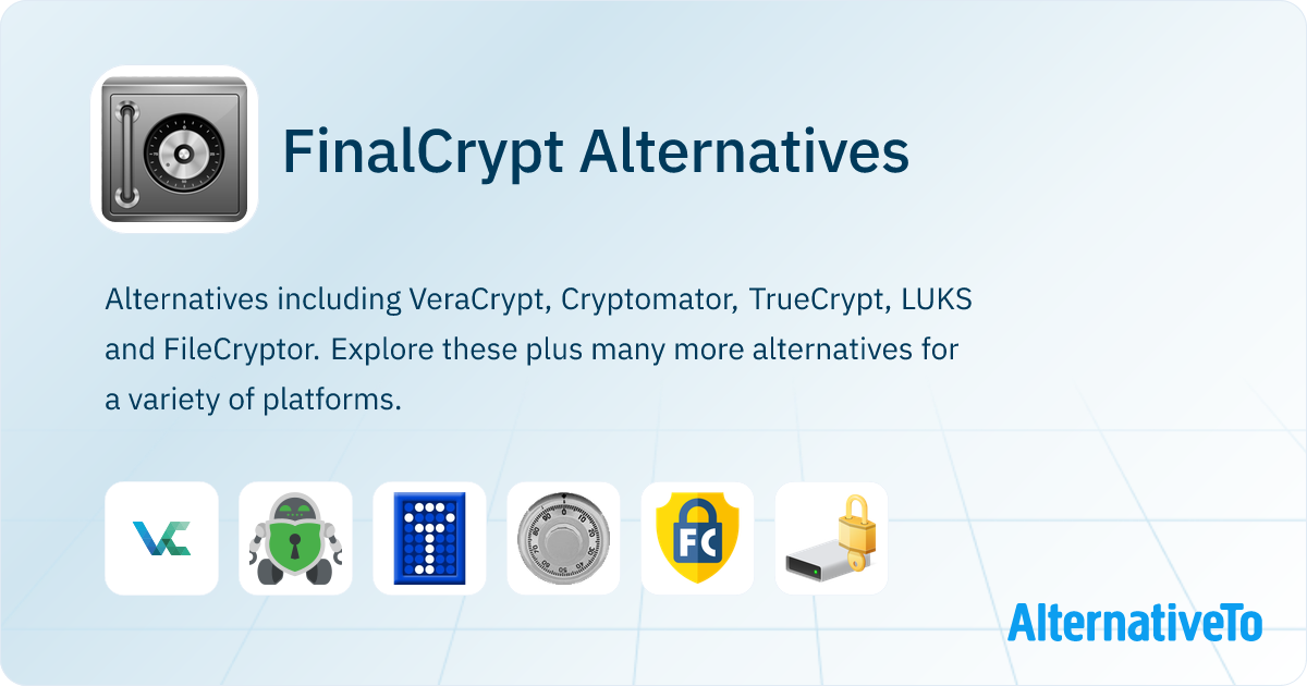FinalCrypt Alternatives - Explore Similar Software | AlternativeTo