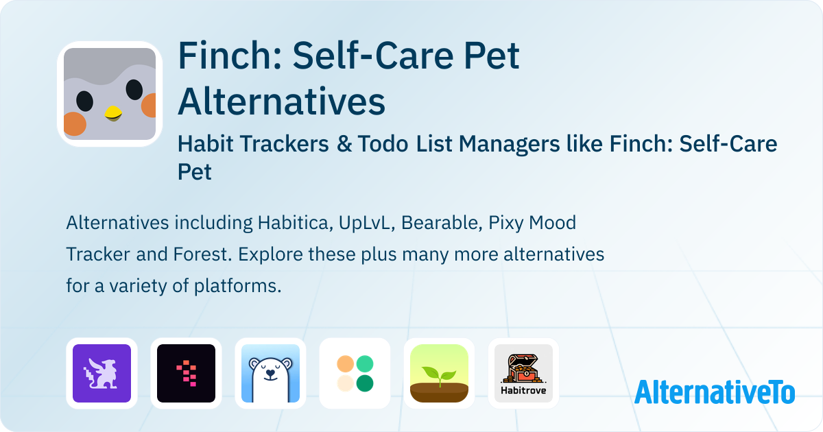 Finch: Self-Care Pet Alternatives: Top 12 Habit Trackers | AlternativeTo
