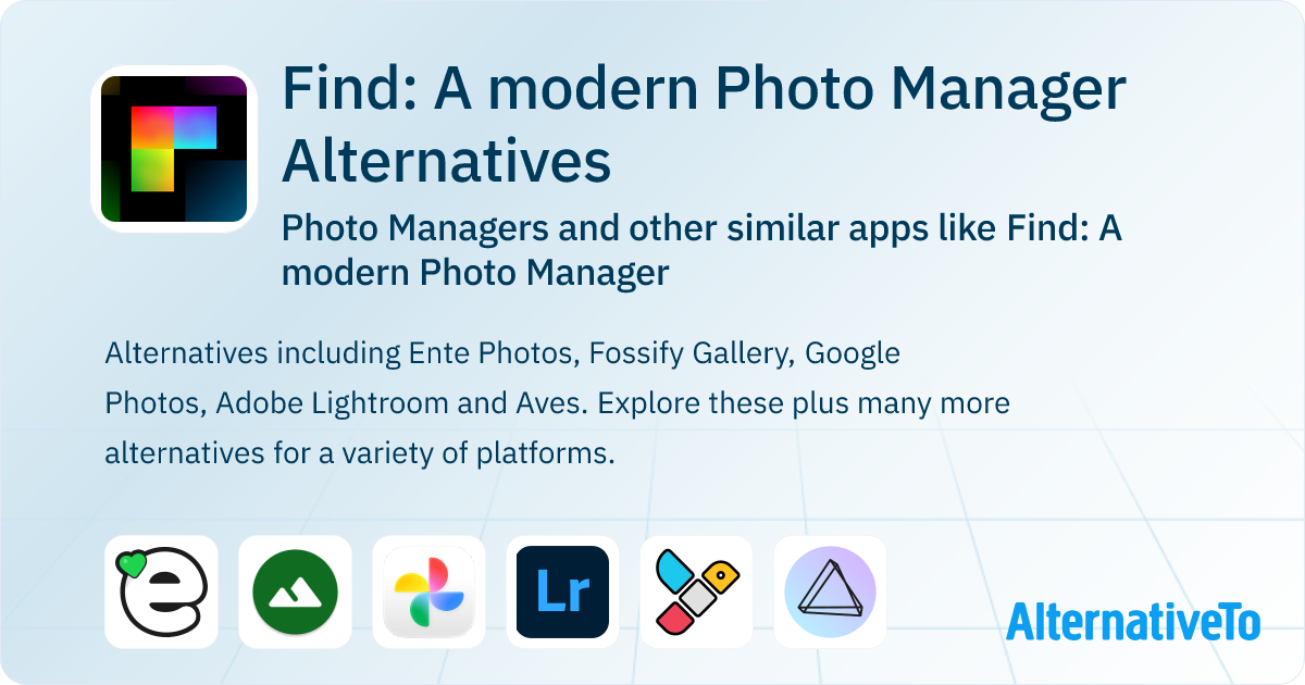 Find: A modern Photo Manager Alternatives: Top 12 Photo Managers ...