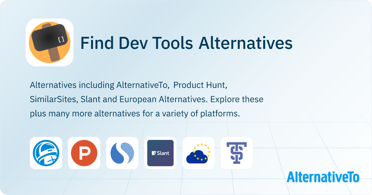 Find Dev Tools Alternatives - Explore Similar Sites & Apps | AlternativeTo
