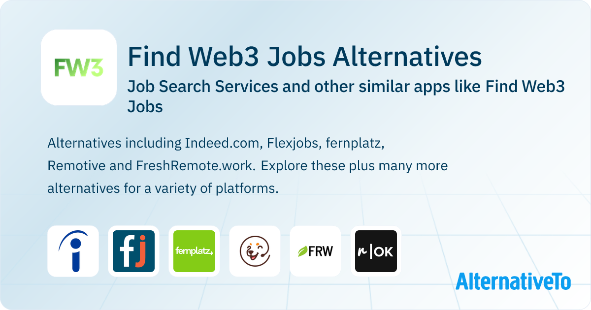 Find Web3 Jobs Alternatives: Top 13 Job Search Services & Similar ...