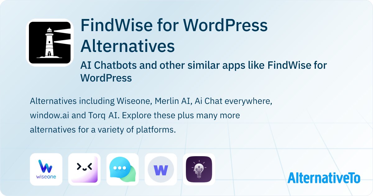 FindWise for WordPress Alternatives: Top 5 AI Chatbots & Similar Apps ...