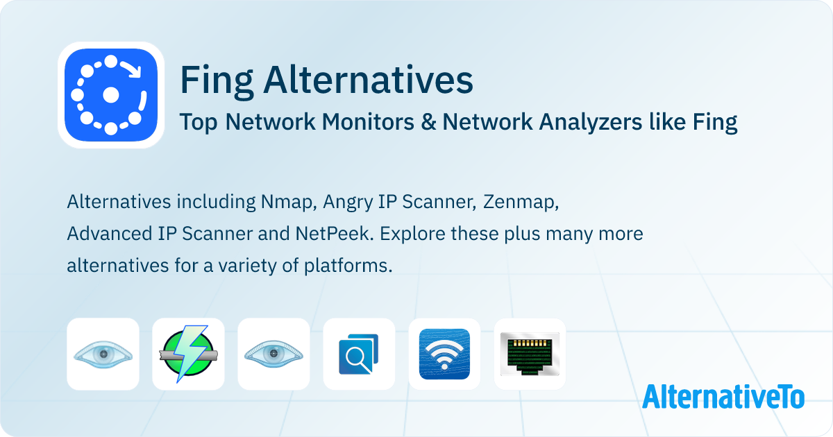 Great Fing Alternatives: Top Network Monitors & Network Analyzers in ...