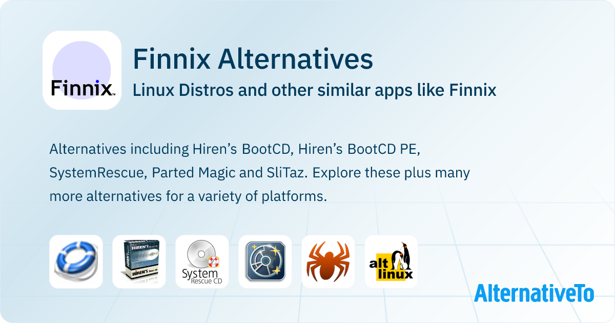 Finnix Alternatives: Top 23 Linux Distros & Similar Apps | AlternativeTo
