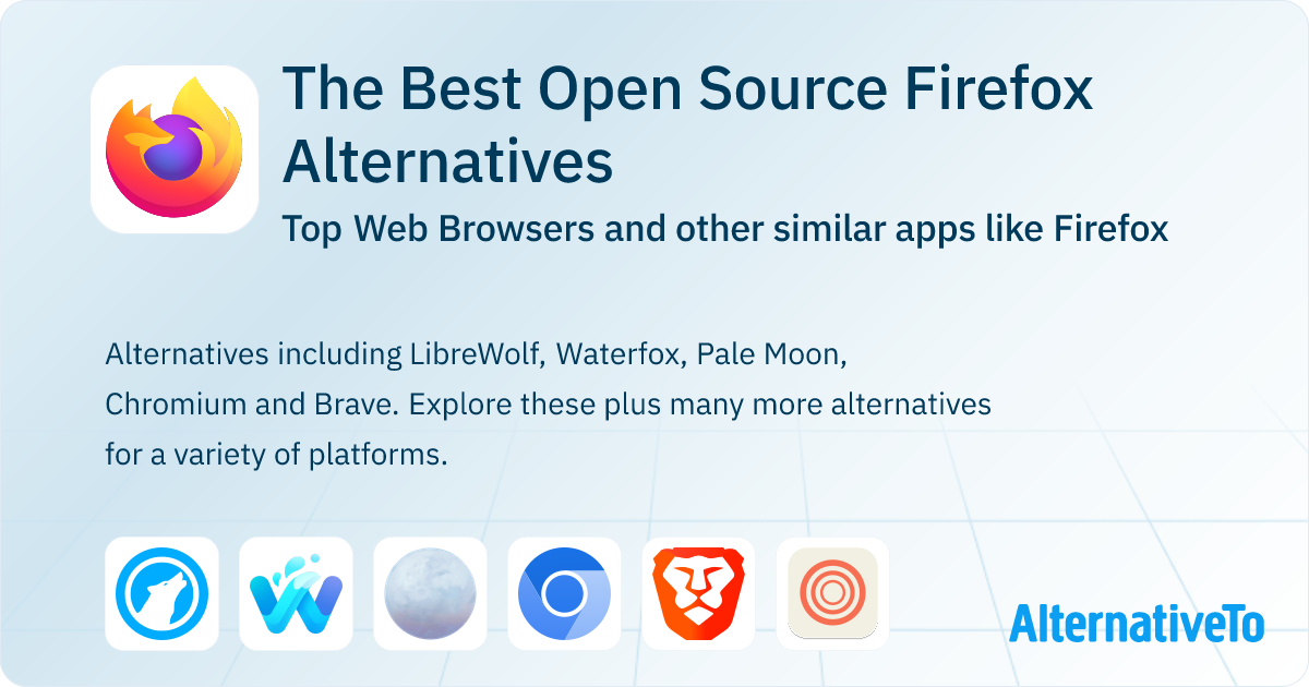 Open Source Firefox Alternatives: Top 12 Web Browsers | AlternativeTo