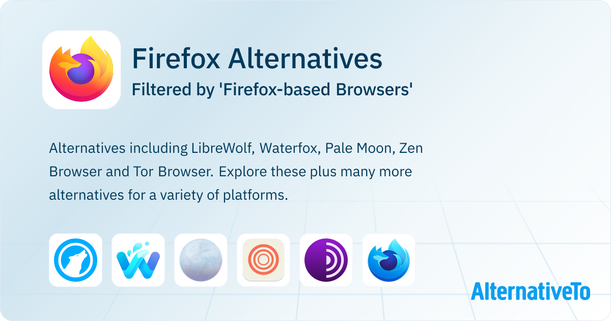 Firefox Alternatives filtered by 'Firefox-based Browsers' | AlternativeTo
