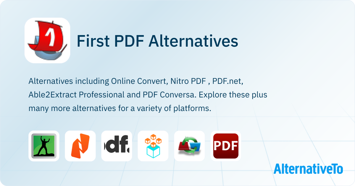 First PDF Alternatives - Explore Similar Software | AlternativeTo