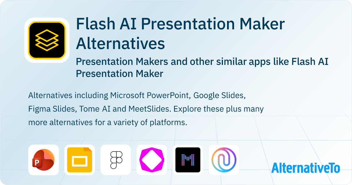 Flash AI Presentation Maker Alternatives: Top 12 Presentation Makers ...