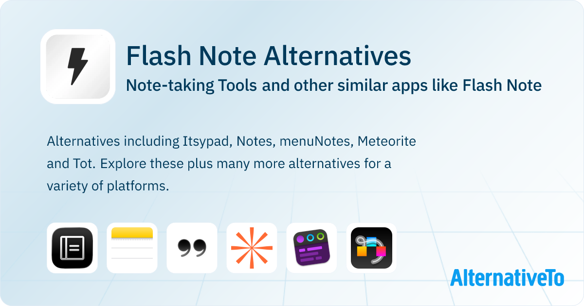 Flash Note Alternatives: Top 21 Note-taking Tools & Similar Apps ...