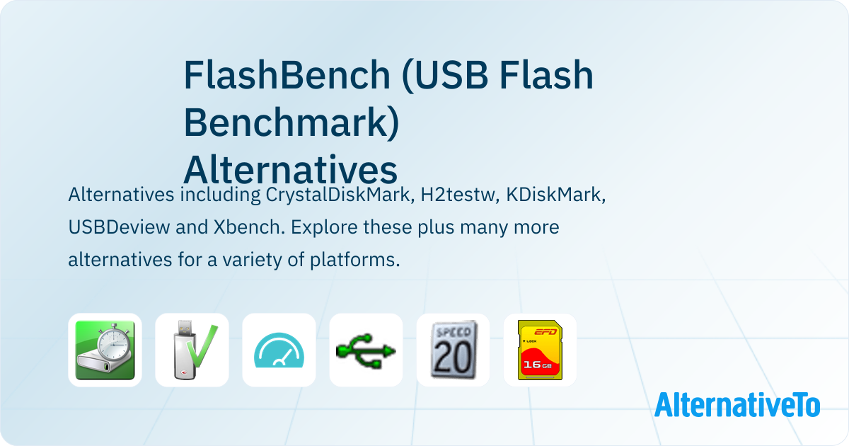 FlashBench (USB Flash Benchmark) Alternatives - Explore Similar ...