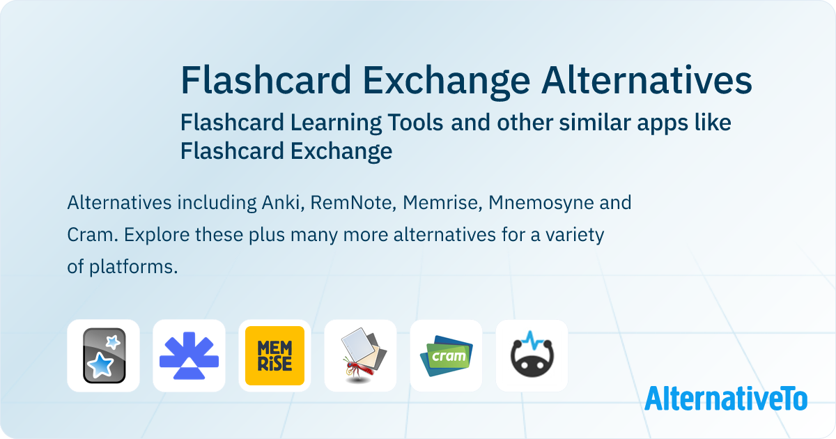 Flashcard Exchange Alternatives: Top 12 Flashcard Learning Tools ...