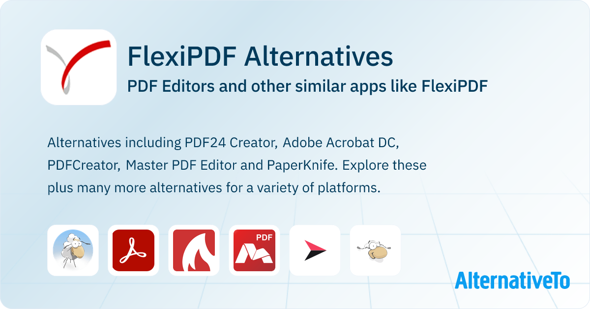 FlexiPDF Alternatives: Top 12 PDF Editors & Similar Apps | AlternativeTo
