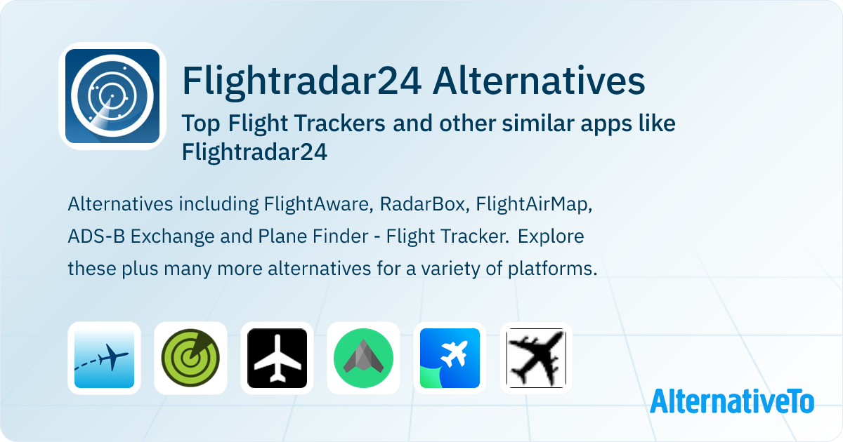 Free Flightradar24 Alternatives for Windows: Top 4 Flight Trackers | AlternativeTo