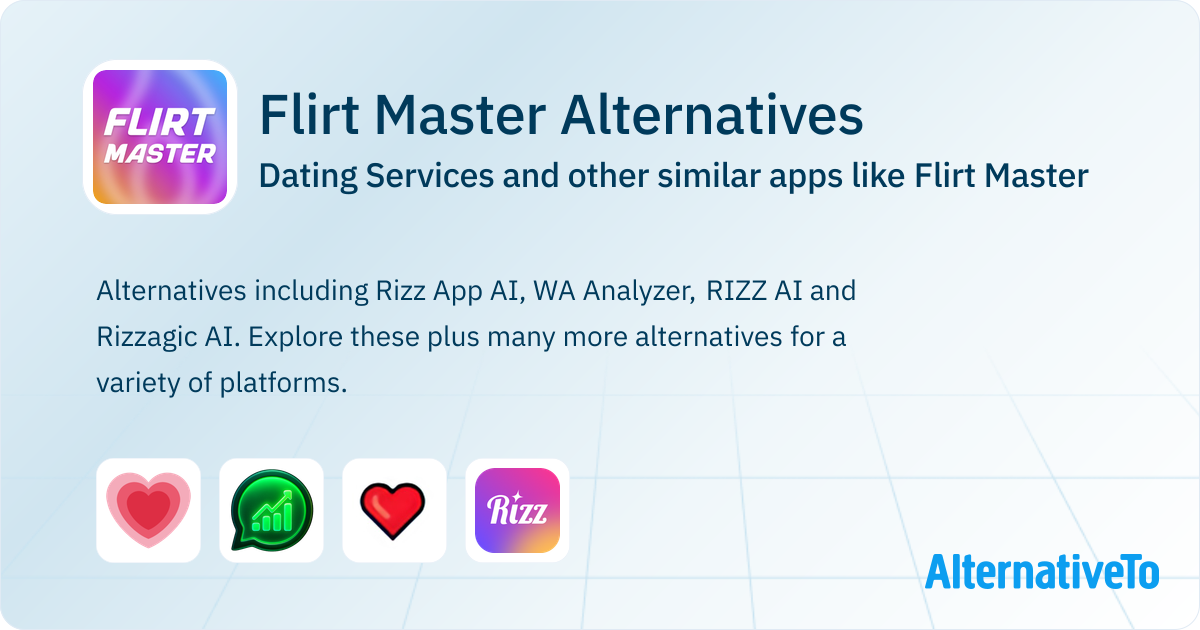 Flirt Master Alternatives: Top 4 Dating Services & Similar Apps ...