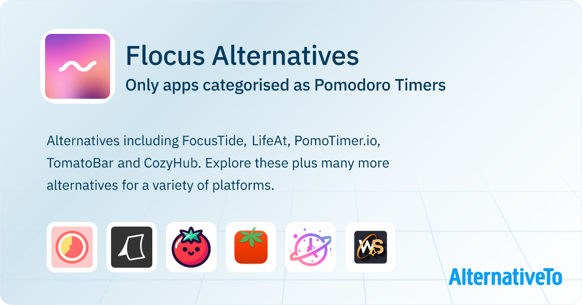 Flocus Alternatives: Top 13 Pomodoro Timers | AlternativeTo