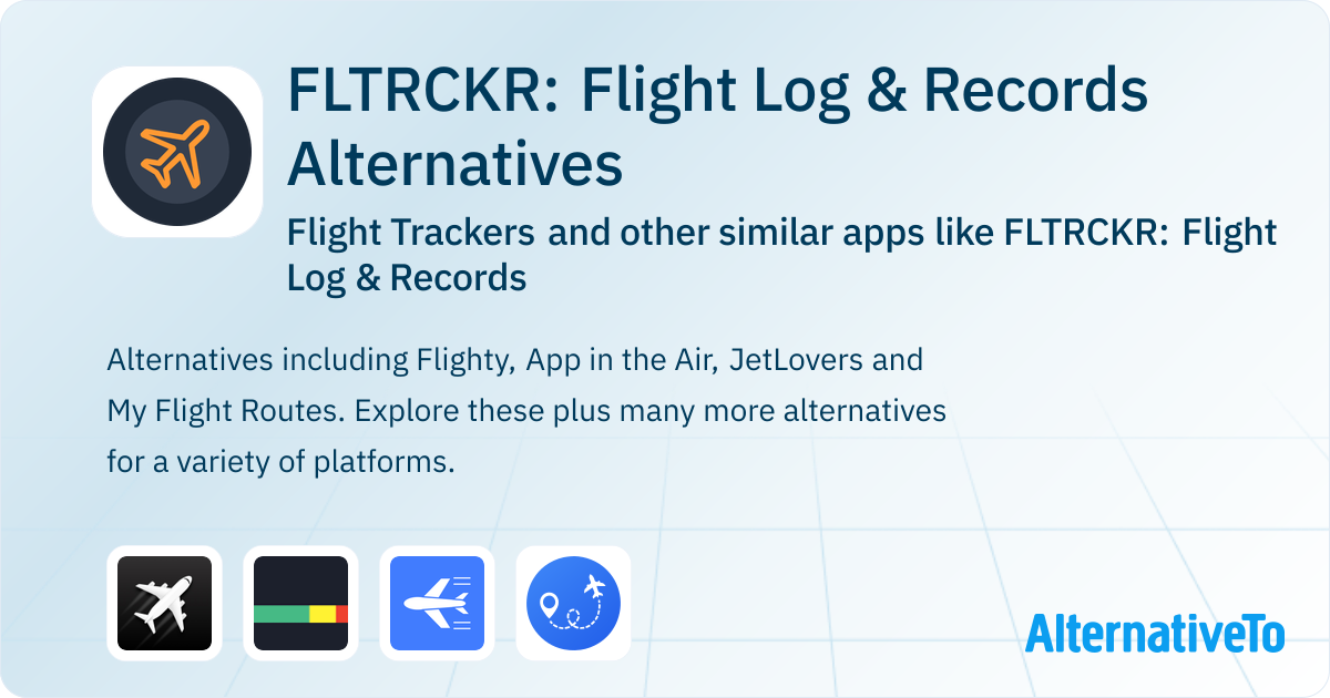 FLTRCKR: Flight Log & Records Alternatives: Top 4 Flight Trackers ...