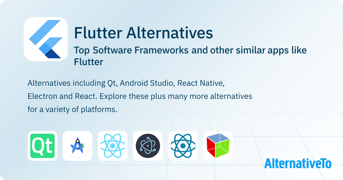 Great Flutter Alternatives: Top Software Frameworks in 2026 | AlternativeTo