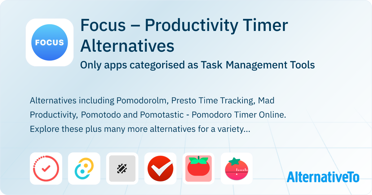 Focus – Productivity Timer Alternatives: Top 6 Task Management Tools ...