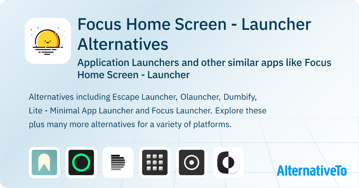Focus Home Screen - Launcher Alternatives: Top 13 Application Launchers ...