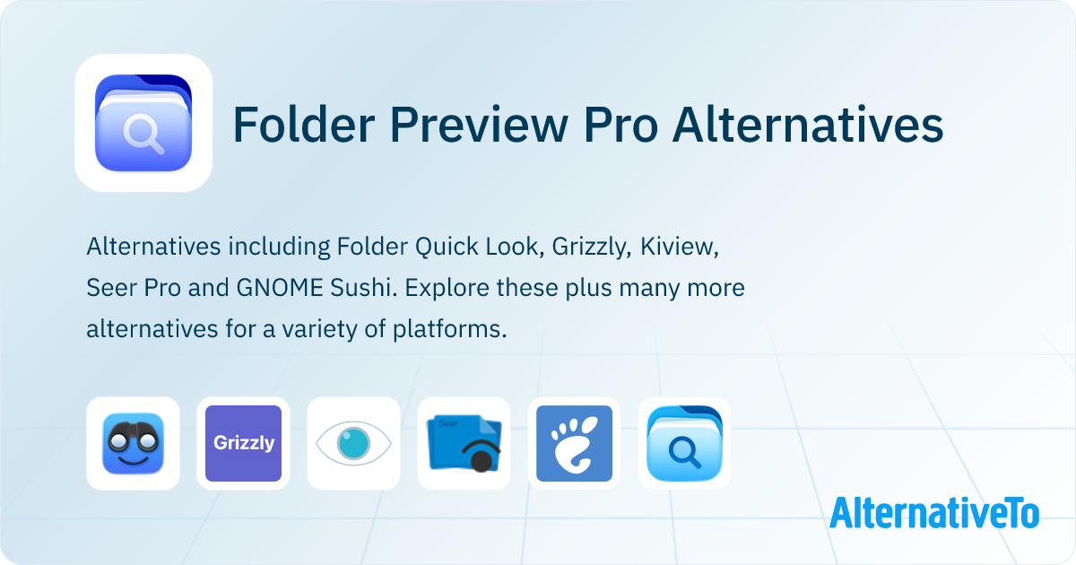 Folder Preview Pro Alternatives - Explore Similar Software | AlternativeTo