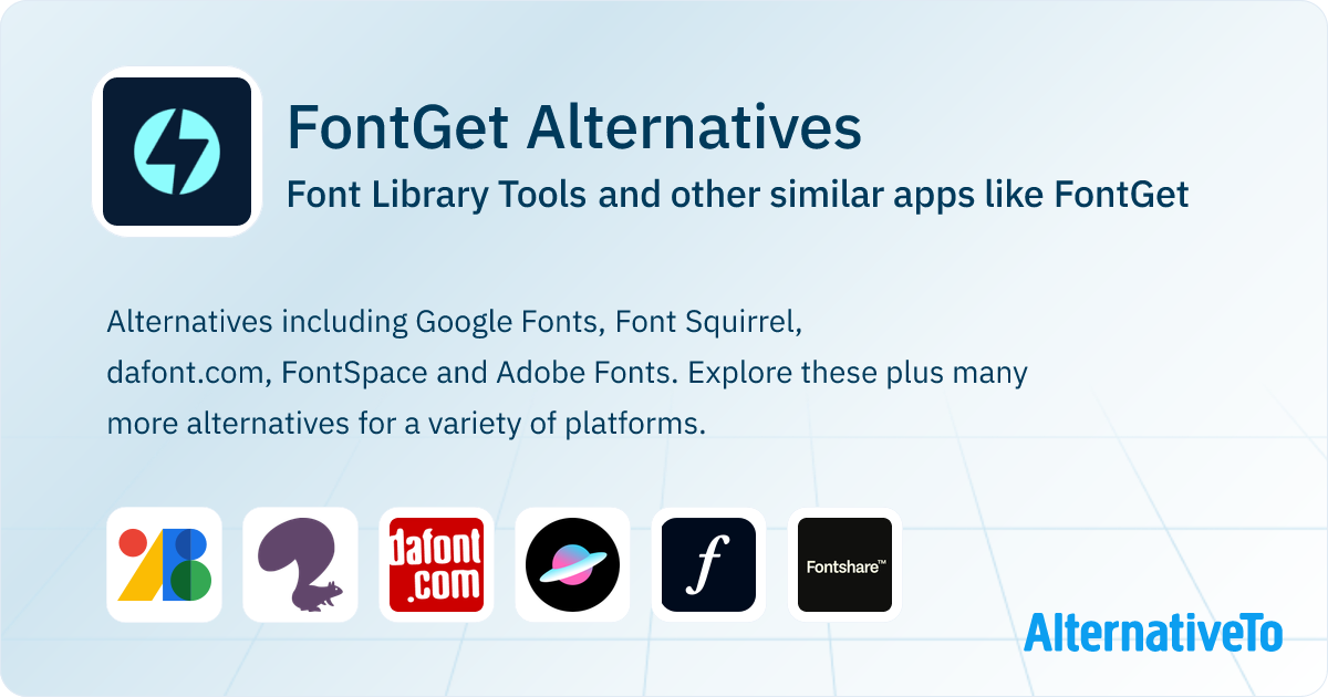 FontGet Alternatives: Top 12 Font Library Tools & Similar Websites ...