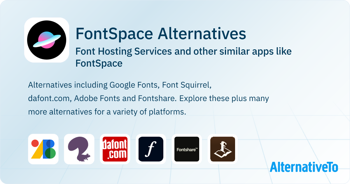 FontSpace Alternatives: Top 12 Font Hosting Services & Similar Websites ...