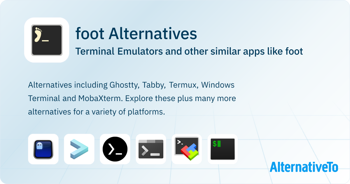 foot Alternatives: Top 12 Terminal Emulators & Similar Apps | AlternativeTo