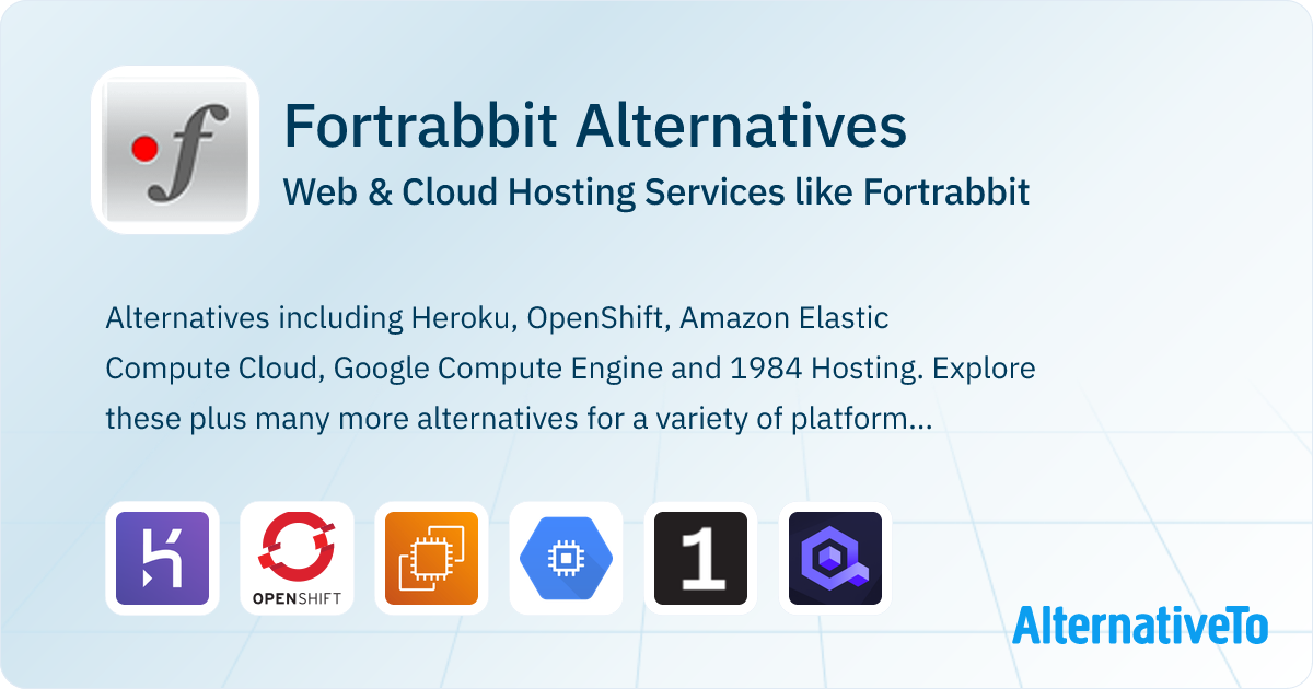 Fortrabbit Alternatives: Top 12 Web Hosting Services | AlternativeTo