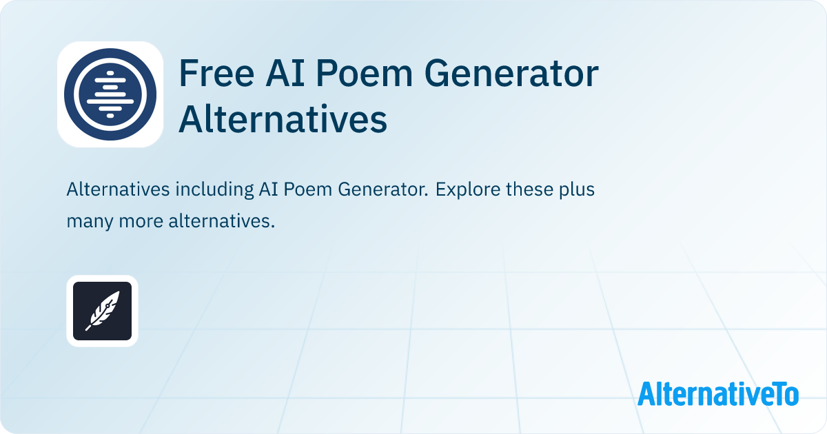 Free AI Poem Generator Alternatives - Explore Similar Sites & Apps ...