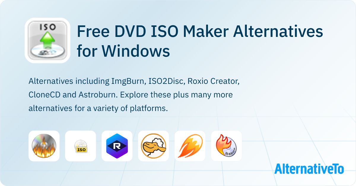 Free DVD ISO Maker Alternatives for Windows: Top 8 ISO Creators ...