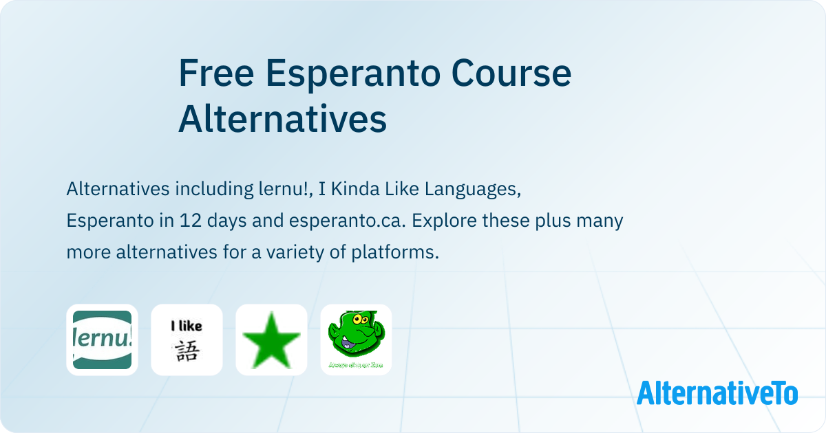 Free Esperanto Course Alternatives - Explore Similar Sites & Apps ...